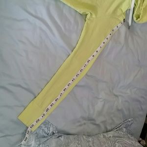 H&M | Tops | Neon Yellow Lightweight Zip Hoodie | Poshmark